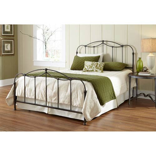 Affinity Complete Metal Bed and Steel Support Frame with Spindle Panels ...