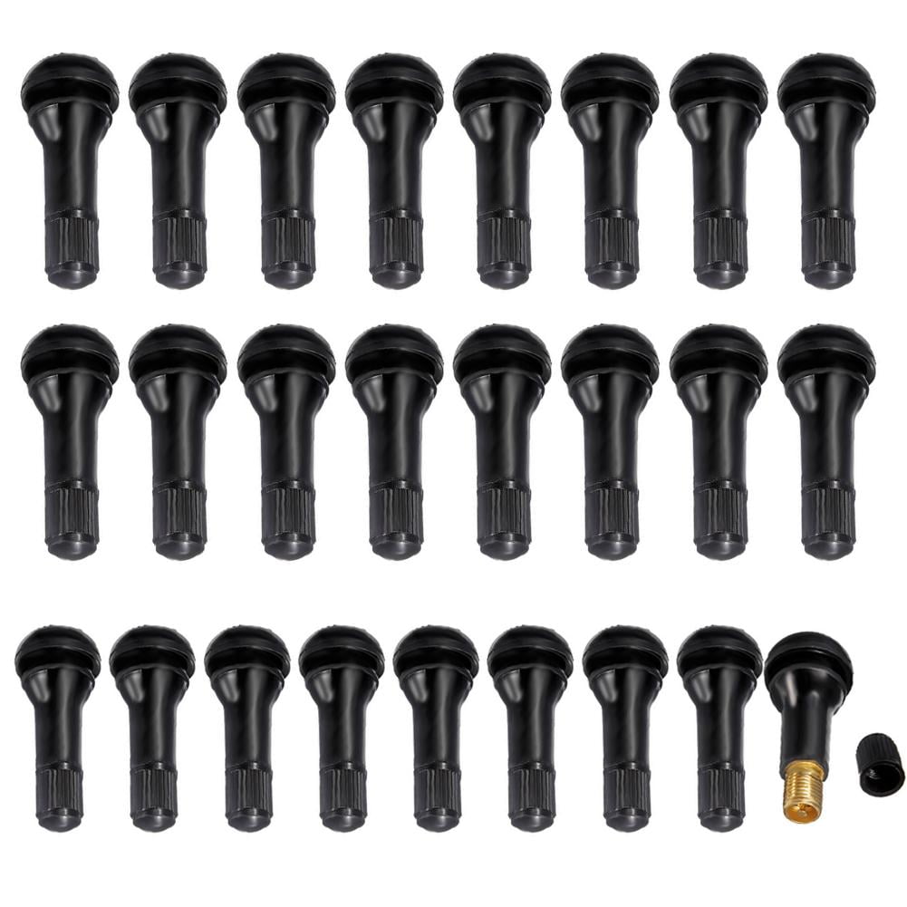 Toutek TR413 Snap-in Rubber Tubeless Tire Valve Stems for Car ...
