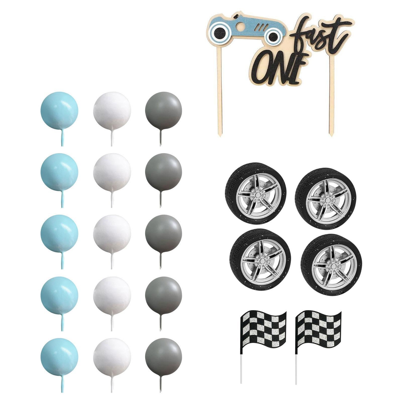 Click here for Elodie 22 Pieces Wooden Car Cake Topper With Ball... prices