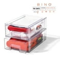 Bino Stackable Storage Drawers Small 2 Pack Clear The Crate