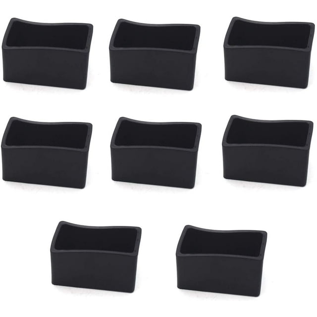 Rectangle Shaped PVC Furniture Pads Table Chair Leg Foot End Tips Caps ...