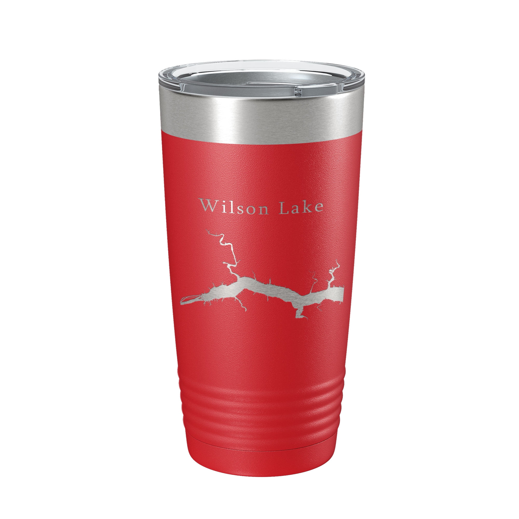 Wilson Lake Map Tumbler Travel Mug Insulated Laser Engraved Coffee Cup ...