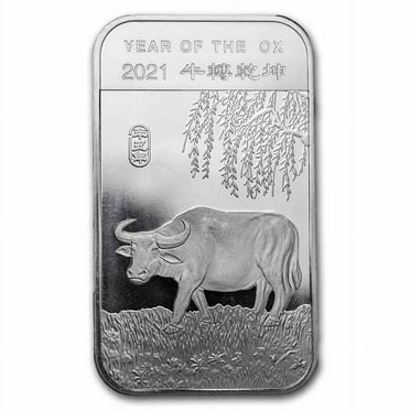 1 oz Silver Bar - APMEX Mini Brick - Walmart.com