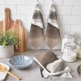 1 Pack Abstract Wave Effect Kitchen Towels Gary Brown Gradient Beach ...