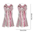 2 Pack Nylon Boot Bows Tassel Decorations Easy Clip On Durable Portable ...