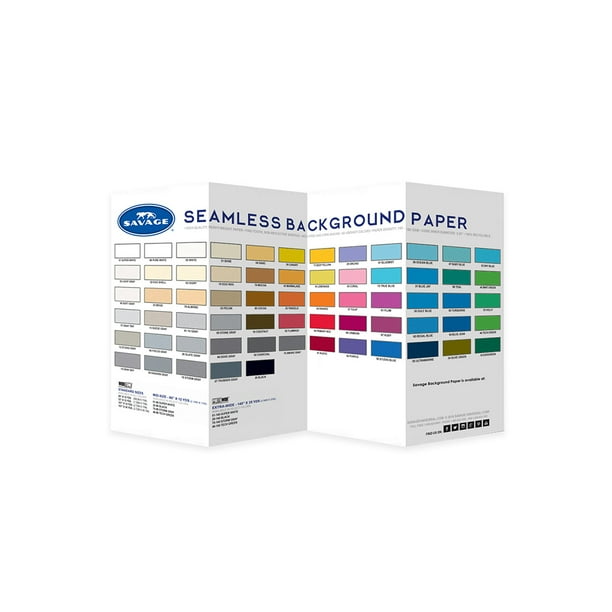 Savage ColorChart For Background Paper - Walmart.com