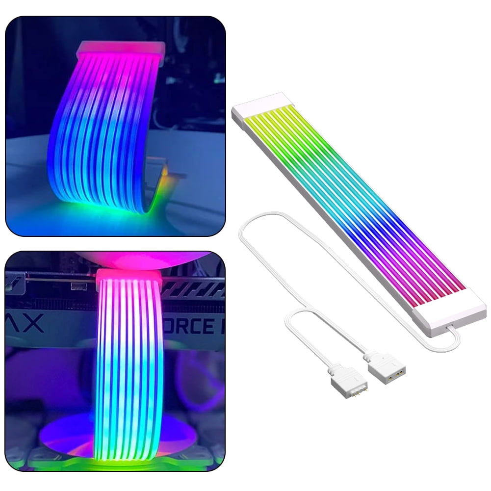 Cable RGB GPU para PC Placa Sincronización ARGB 5V 3 Pines 8 24 PSU ...