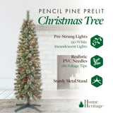 Open Box Home Heritage 5ft Cashmere Tree w/ Lights, Pinecone, and Red ...