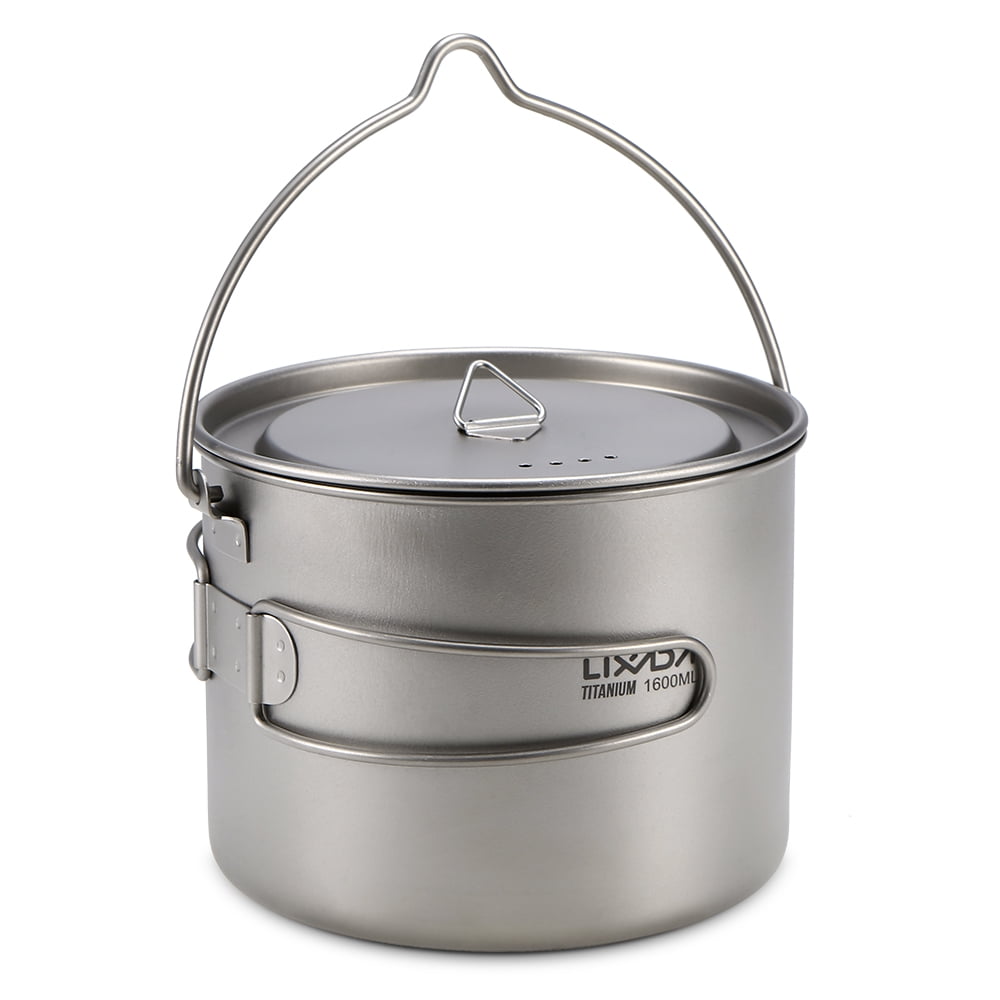 Click here for Lixada 1600ml Titanium Pot Ultralight Portable Han... prices