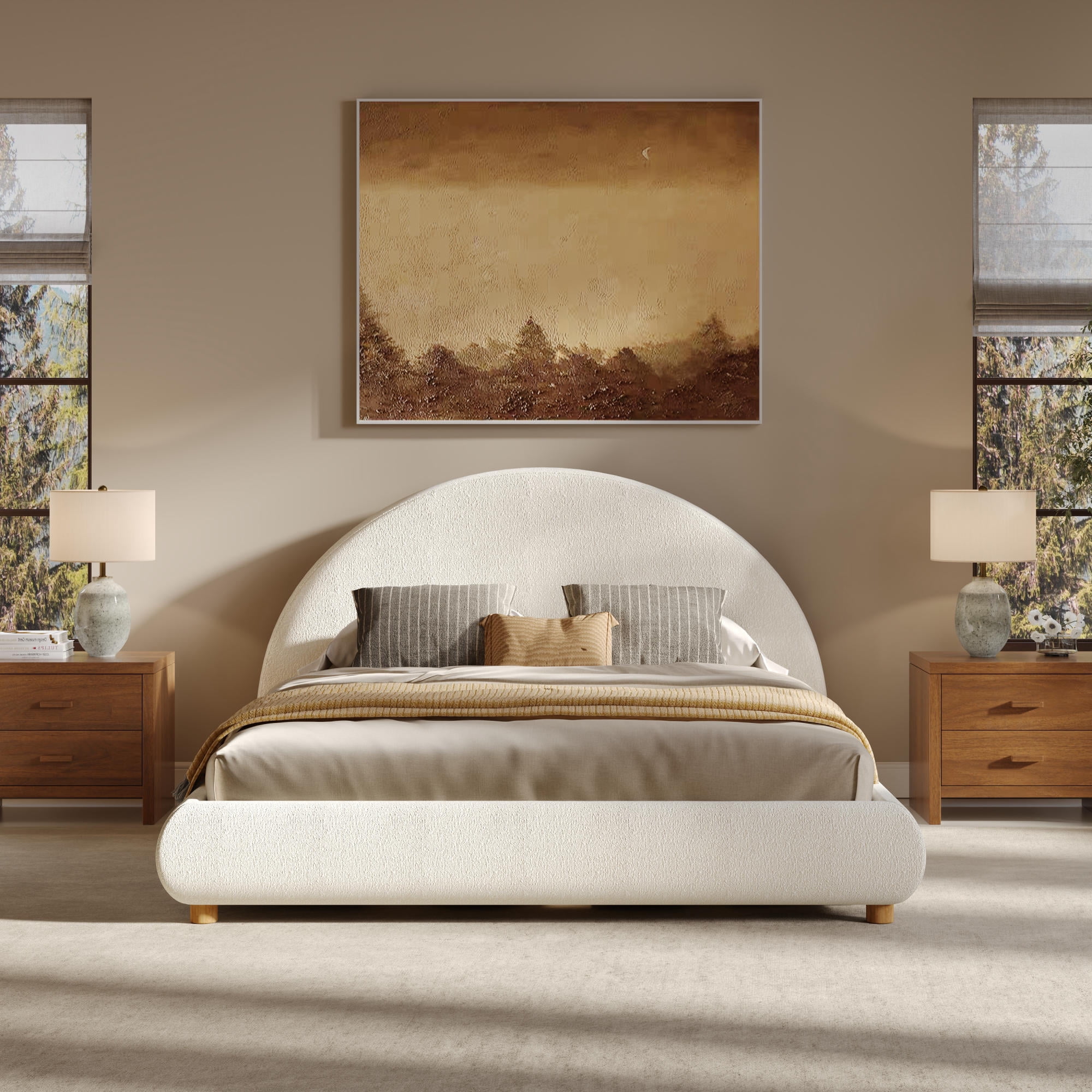 Click here for Canlux Queen Size(60×80) Platform Bed  Luxurious B... prices