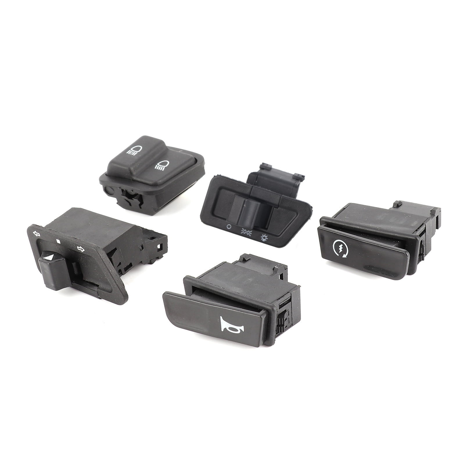 Botón luz alta/baja motor giro 5 uds. Arrancador de motocicleta haz ...