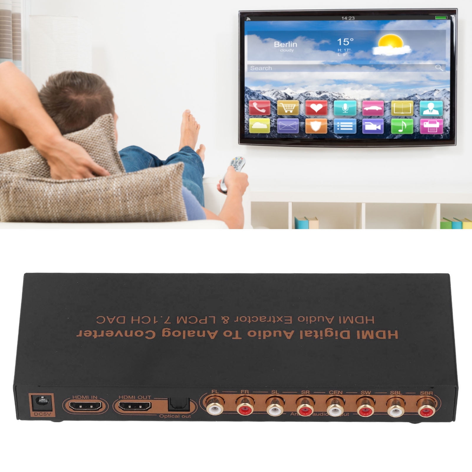 Decodificador de sonido interfaz multimedia 4K HD a LPCM 71CH DAC ...