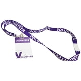 10 Pack - Volunteer Lanyards with Badges - Identification for ...
