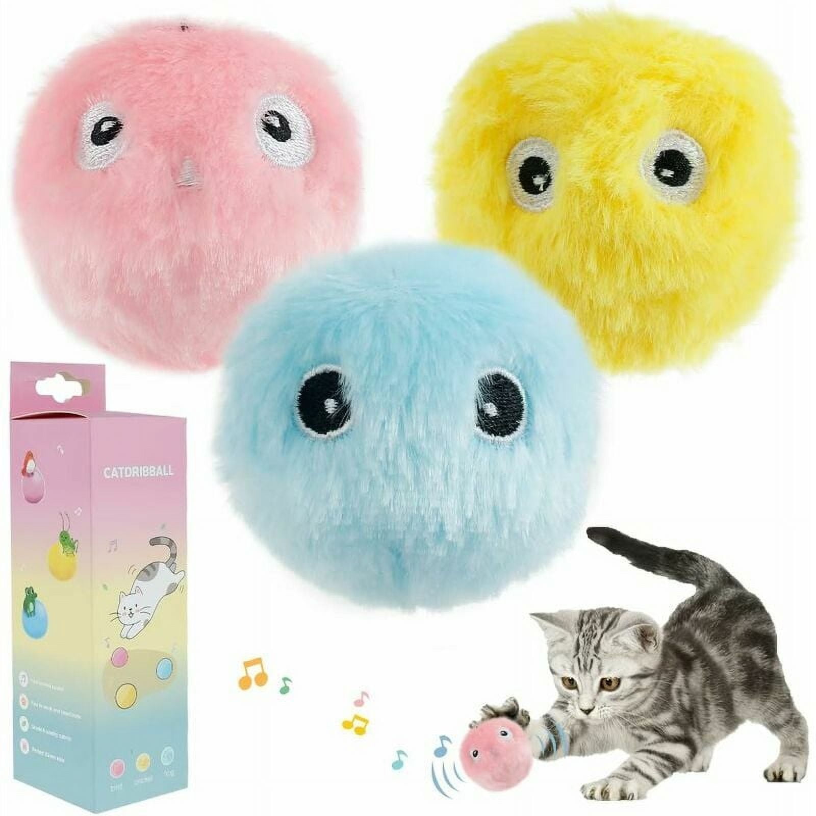 Lifelike Animal Sounds In Chirping Cat Toys, Soft Plush Material For ...