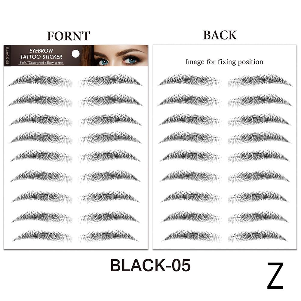 4D Eyebrows Tattoo Stickers Bionic Brow Transfer Realistic Waterproof ...