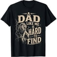 100% Cotton Unisex Dad Like Me Hard to Find Funny Lion Father Quote T ...