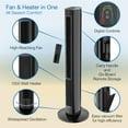 "Lasko 42"" 1500W Hybrid Tower Fan & Space Heater, Oscillating, Remote ...