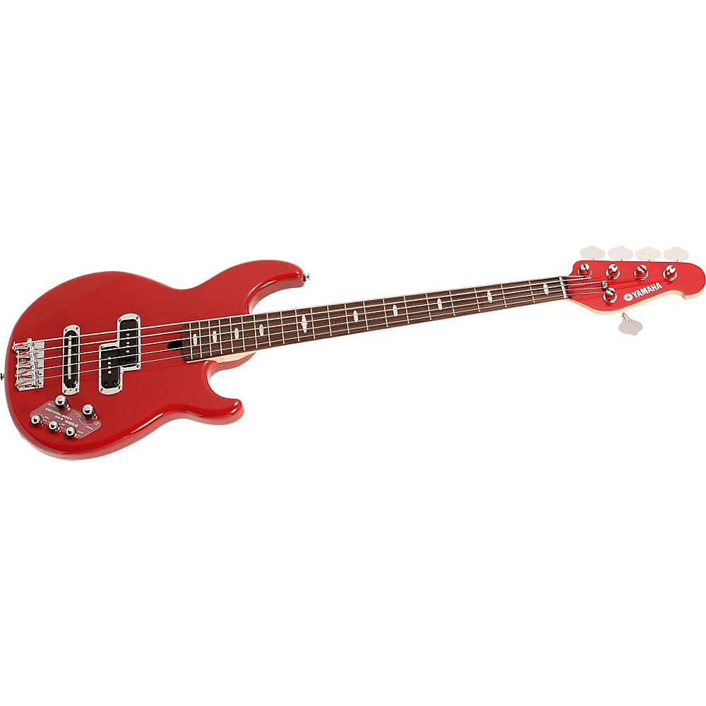 Red 5 String Bass Guitar