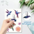 8Pcs 8 Styles Rectangle Plastic Window Stickers Waterproof 3D Laser ...