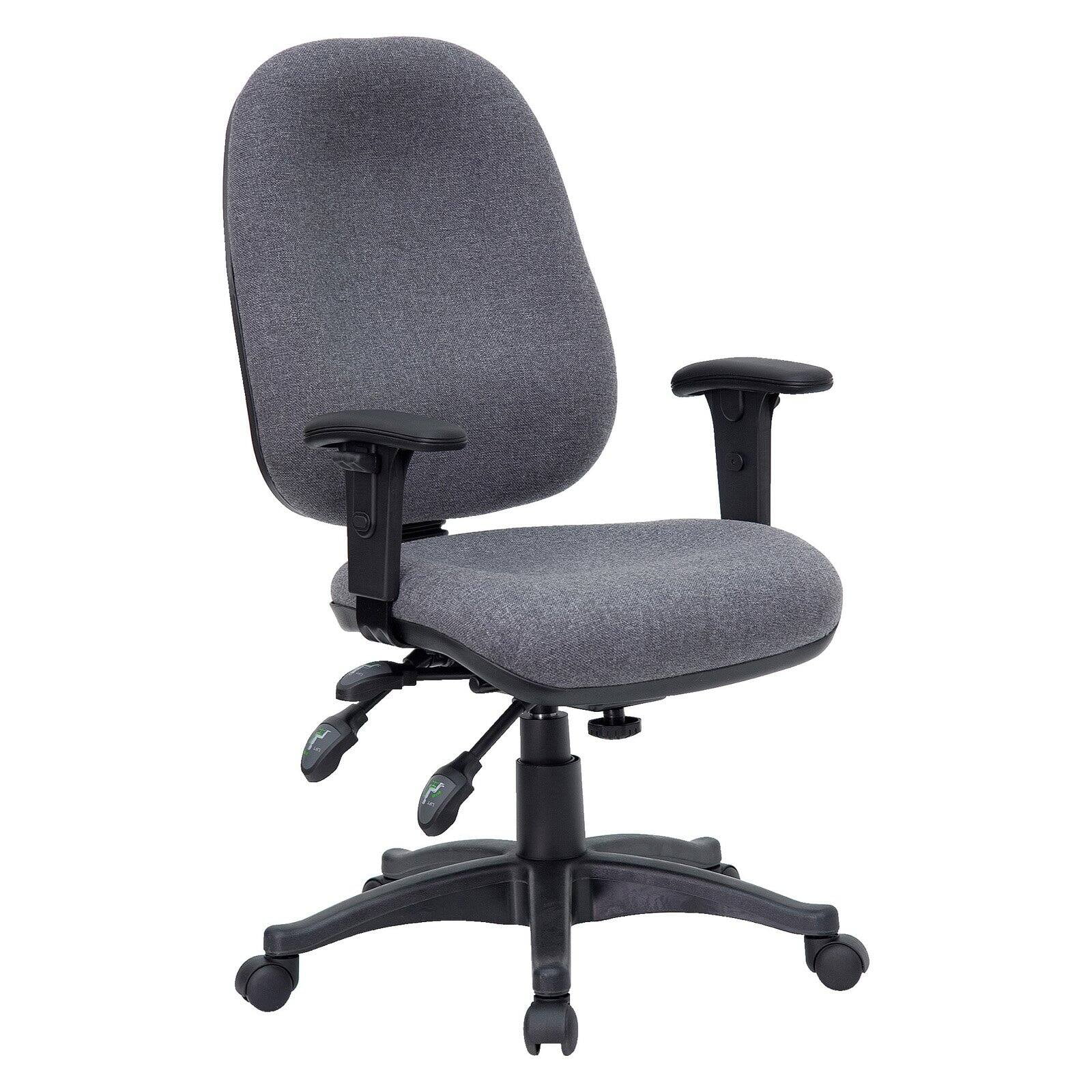 Flash Furniture Hercules Mid-Back Multi-Functional Computer Chair, Gray ...