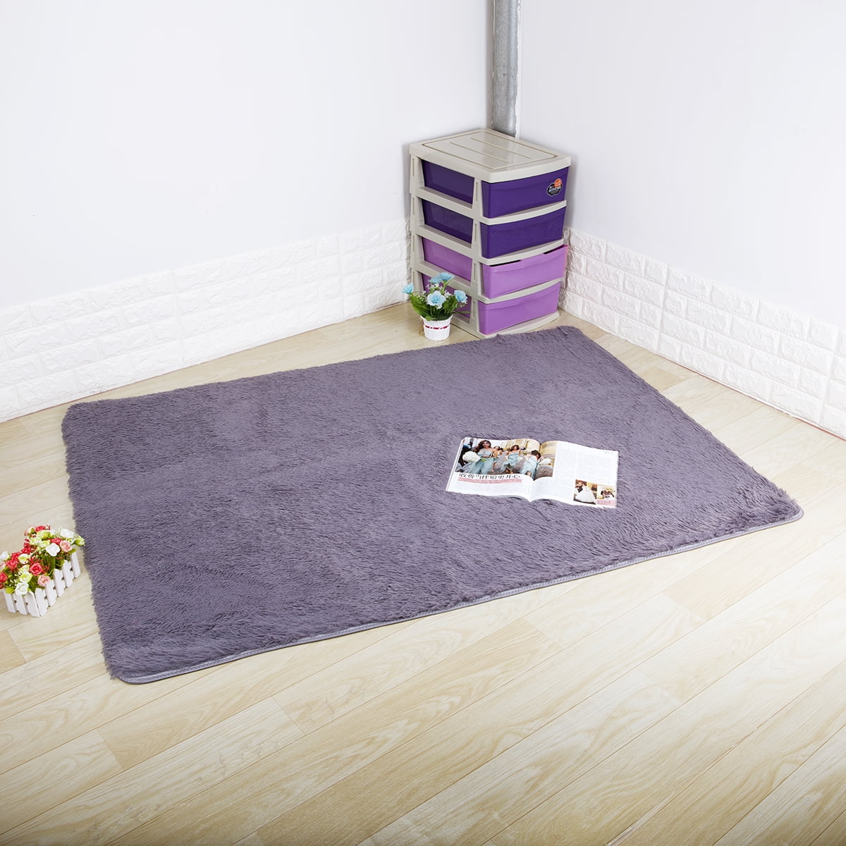 DODOING 63''x47.2" Ultra Soft Shaggy Rug Fluffy Area Rugs for Bedroom ...
