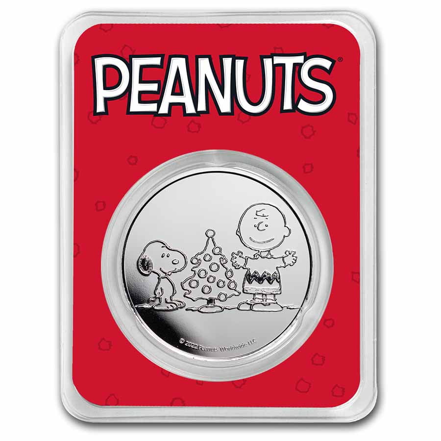 Peanuts® Charlie Brown & Snoopy Christmas 1 oz Silver in TEP - Walmart.com