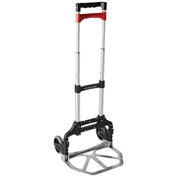 Magna Cart Personal Folding Aluminum Hand Truck, 150lb Capacity, Black ...