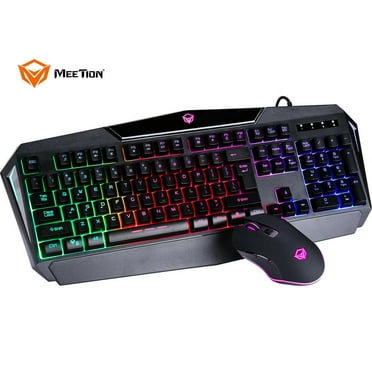 onn. 4-PC Gaming Starter Kit with LED Keyboard, Programmable Mouse ...