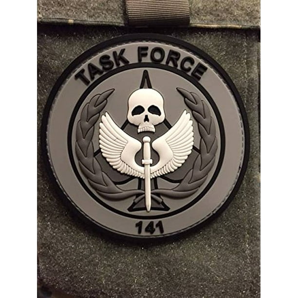Call of Duty Black Ops COD TASK FORCE 141 3D PVC Velcro Patch Video ...