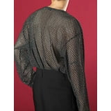 INCERUN Men's Sheer Mesh Long Sleeve Hollow Out Loose Tops Pullover ...