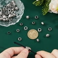 100Pcs 10 Styles Stainless Steel European Bead 6-8mm Large Hole Beads ...