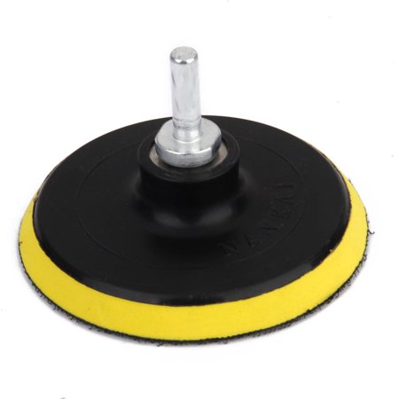 Universal 4" Dia M10 Backing Polishing Buffing Plate Pad with Drill ...