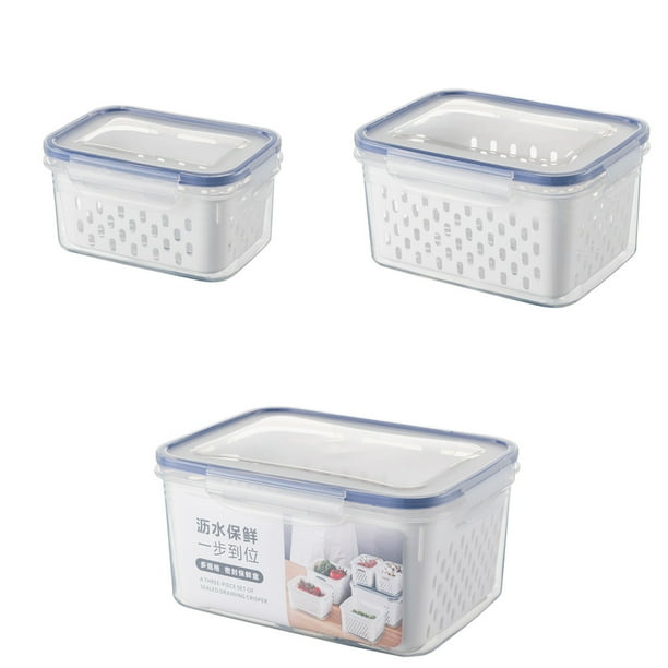 Fridge Fruit Fresh Storage Box Kitchen Fridge Containers Organizers ...