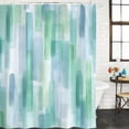 54x78 Inch Shower Curtain Decorative Teal Blue Geometric Bathtub Bath ...