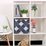 Storage Bin Box Navy Blue Cube - Closet Organizer - Walmart.com