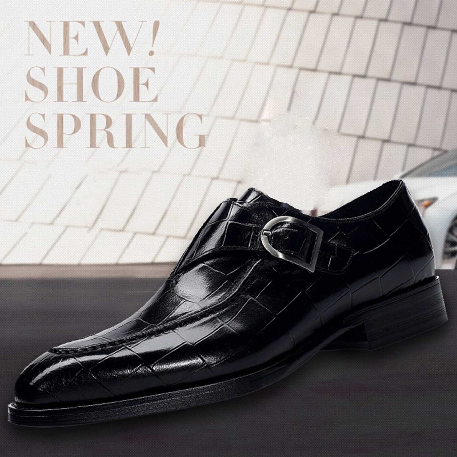 Top 10 Mens Dress Shoes LUOGENLI Male High Top Dress Shoes For Men