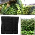 36 Pockets Vertical Wall Garden Planter Plant Grow Bag for Flower ...