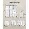 SONGMICS 9 Cube Storage Organizer White Cube Storage Bins Collapsible ...
