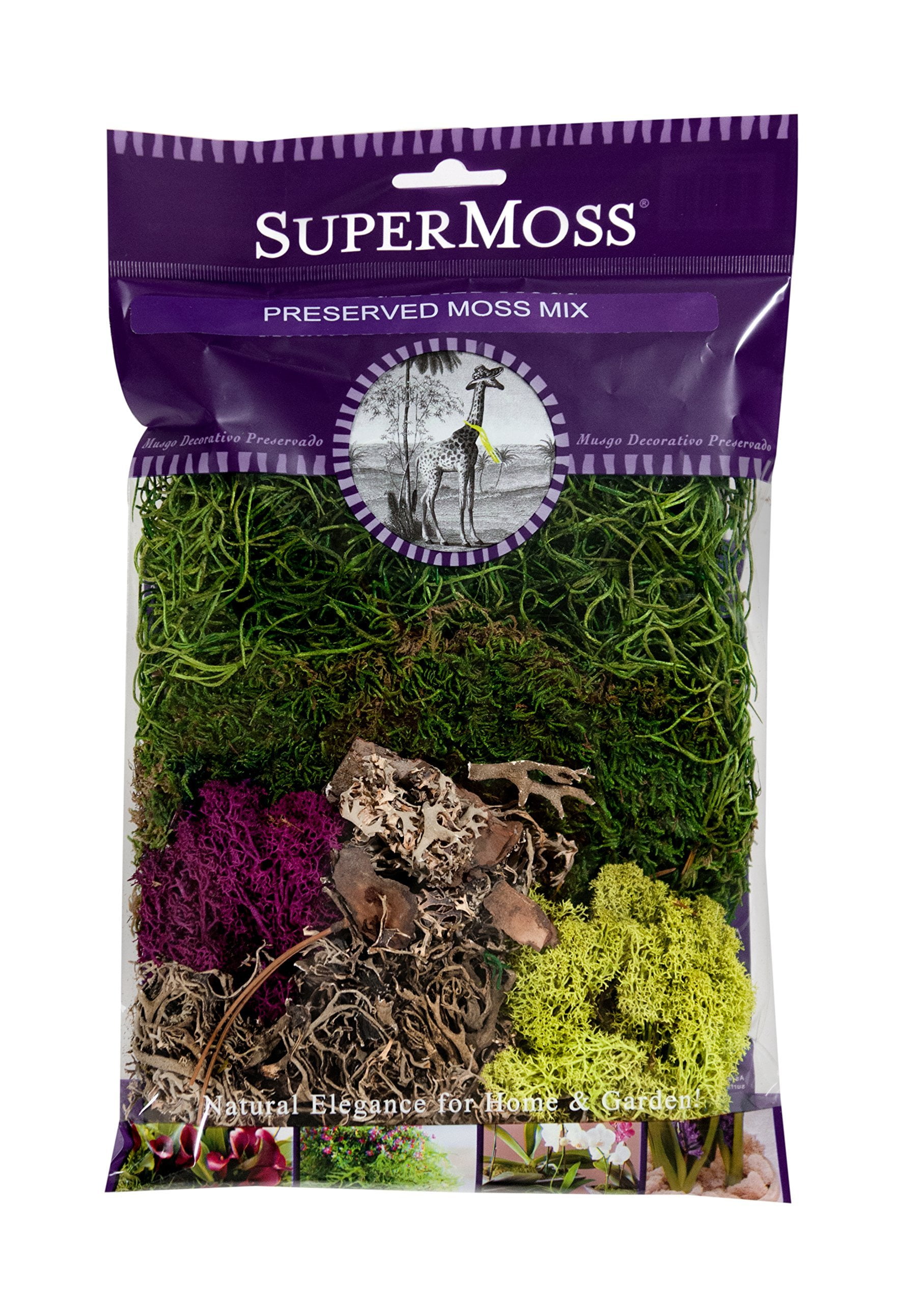 SuperMoss (23310) Moss Mix Preserved, 2oz (110 Cubic Inch) 80.75 in3 ...