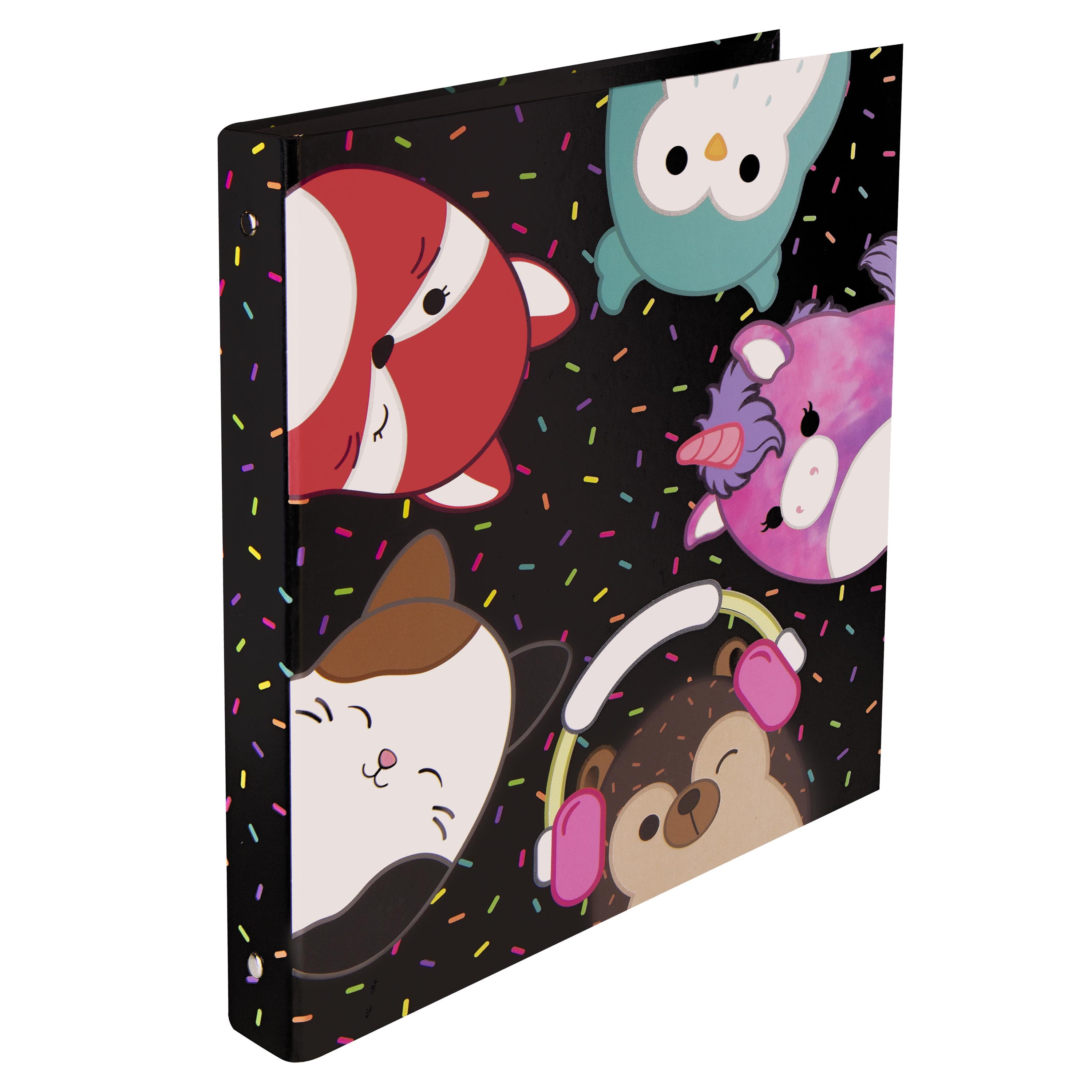 Squishmallows New Cam, Fifi, Winston, Lola, and Hans 3 Ring Binder, 1.5 ...