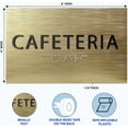 ADA CENTRAL SIGNS - 6" X4" Cafeteria Sign - ADA Compliant Tactile ...