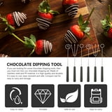 Chocolate Dipping Set with Stainless Steel Tools for Kitchen Use Silver ...