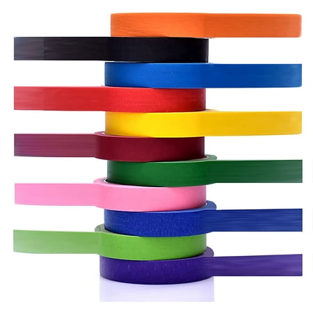 11 Rolls Colored Masking Tape Colorful Craft Tape Colored Tapes Rolls ...