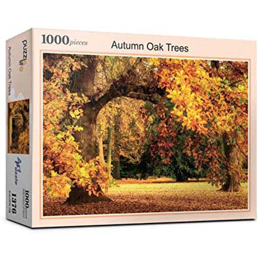 Autumn Oak Tree, a 1000-piece Puzzle by Puzzlelife - Walmart.com ...