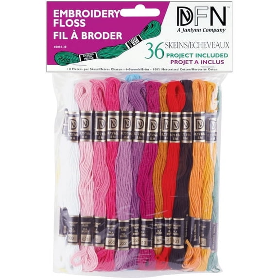 Janlynn Embroidery Floss 36pc Pack Primary - Walmart.com