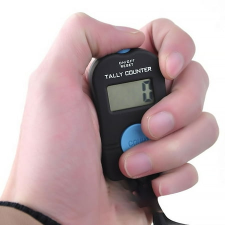 Hand Tally Counter Digital Manual Clicker Electronic Countdown hand ...