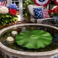 Artificial Lotus Leaves Realistic Plastic Floating Lily Pads for Pond ...