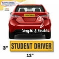 TOTOMO Student Driver Magnet for Car, Large 12"x3" Reflective Safety ...