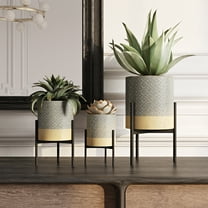 Free Shipping! Aspire Home Accents Luca Modern Metal Planters (Set of 3 ...