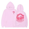 Krdevn Pink Pom Puff Hoodie Kids Flower Print Long Sleeve Graphic ...